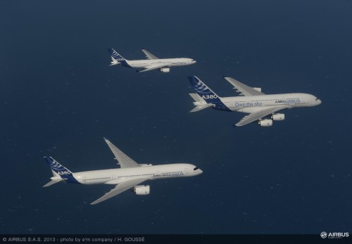 Airbus_formation_flight_A330_A350XWB_A380 (1) : AirlineReporter