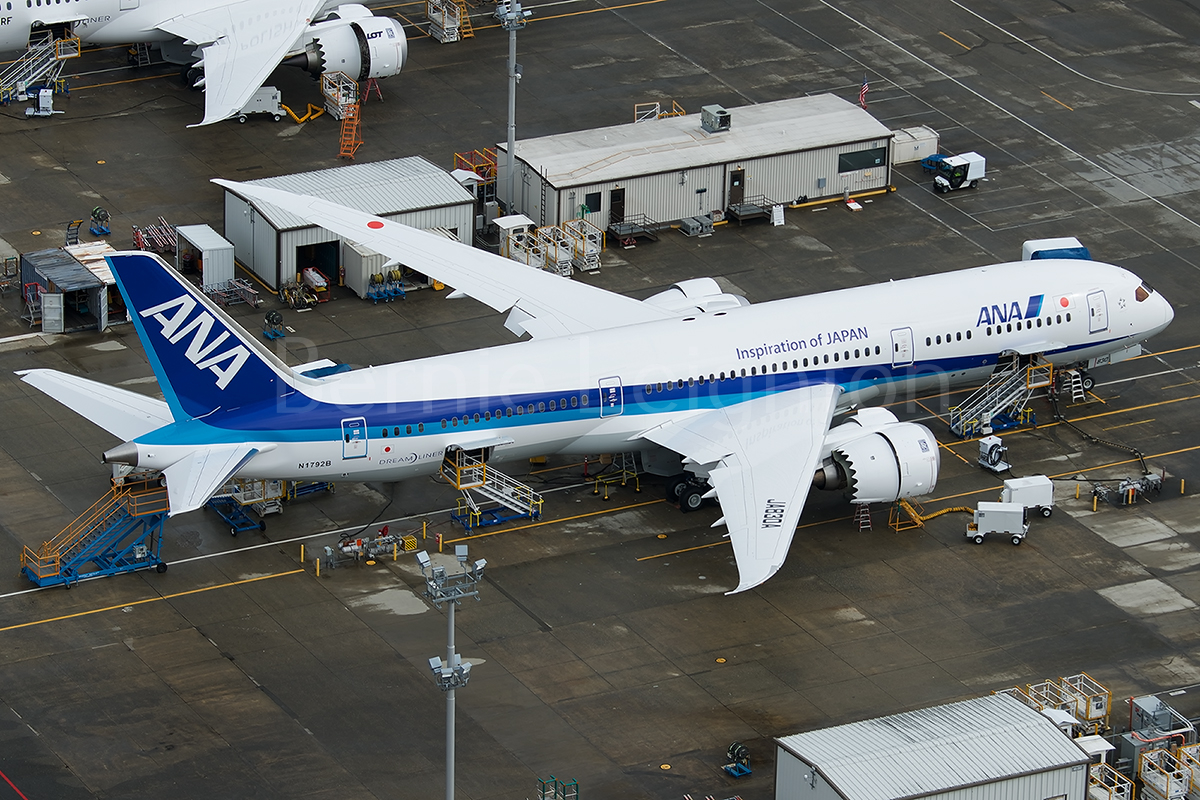 Aerial Shot of ANA's First Boeing 787-9 Dreamliner - AirlineReporter ...