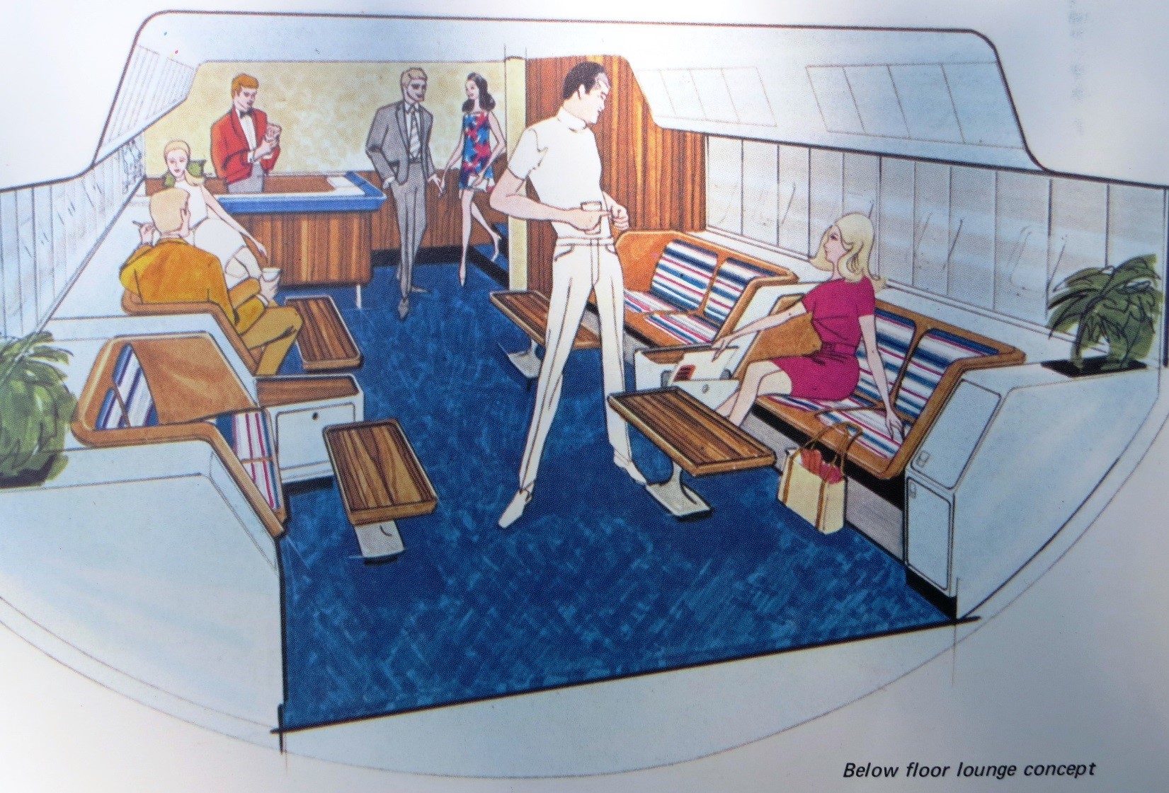 Lower Deck Lounge Mockup #2 : AirlineReporter