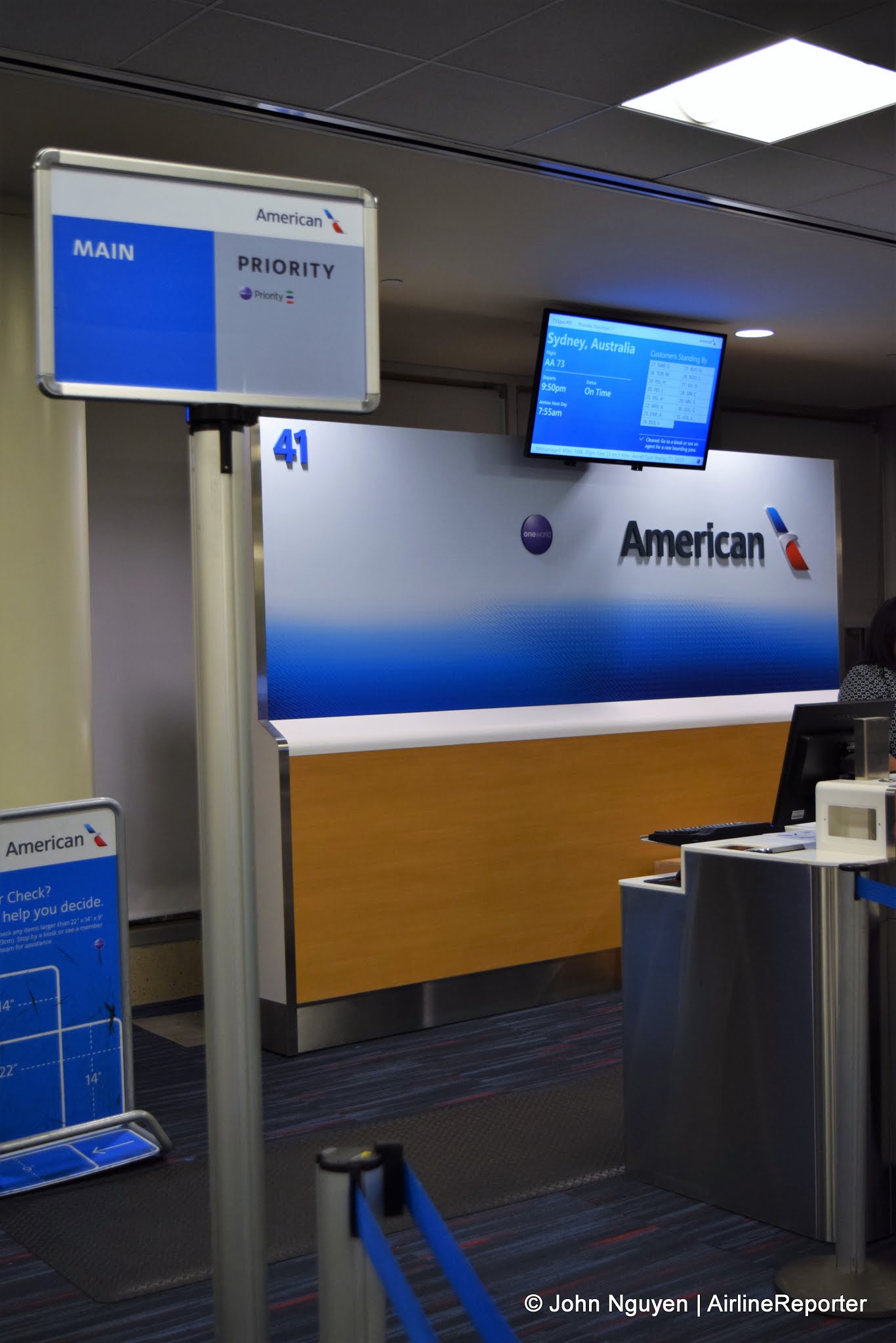 Gate 41 at LAX for American’s inaugural flight to SYD. : AirlineReporter