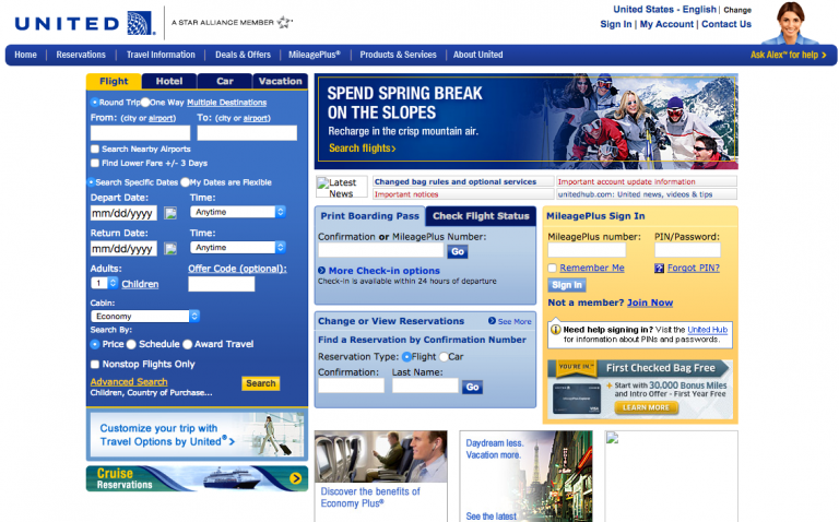 Old vs New: United’s p.s. Transcon “Premium” Service : AirlineReporter