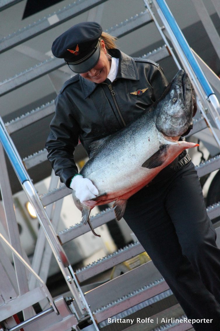 Flying Salmon Marks the Retirement of the First Alaska Airlines 737-400 ...